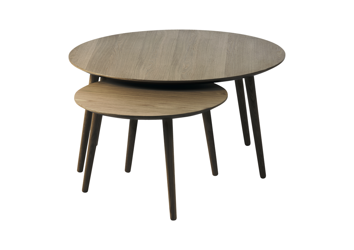 Adda Sofabord | Runde Bord i Eik | Moderne og Bærekraftig Design | A-Møbler