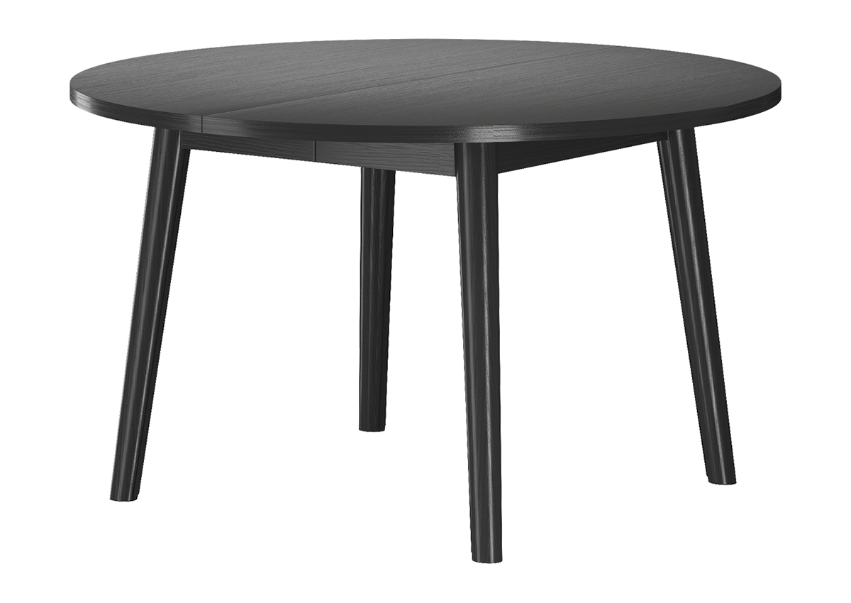 CASØ 120-serien Spisebord fra CASØ Furniture | Ø130cm Sortbeiset Eik ...