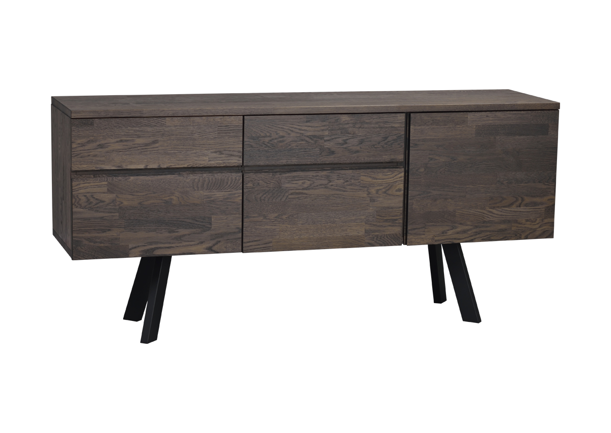 Rowico Fred Skjenk | Elegant oppbevaring i Mørk brun eik | A-Møbler