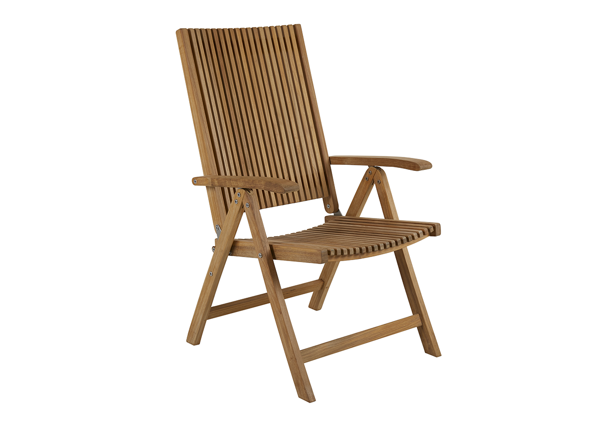 Julita Spisestol Med Armlene fra Brafab | Eleganse i Teak | Justerbar ...