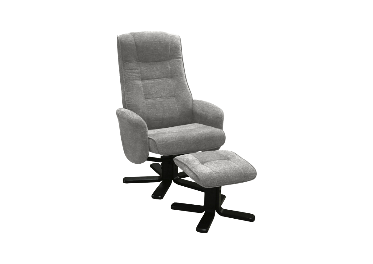 Logan lenestol med krakk | Klassisk recliner | A-Møbler